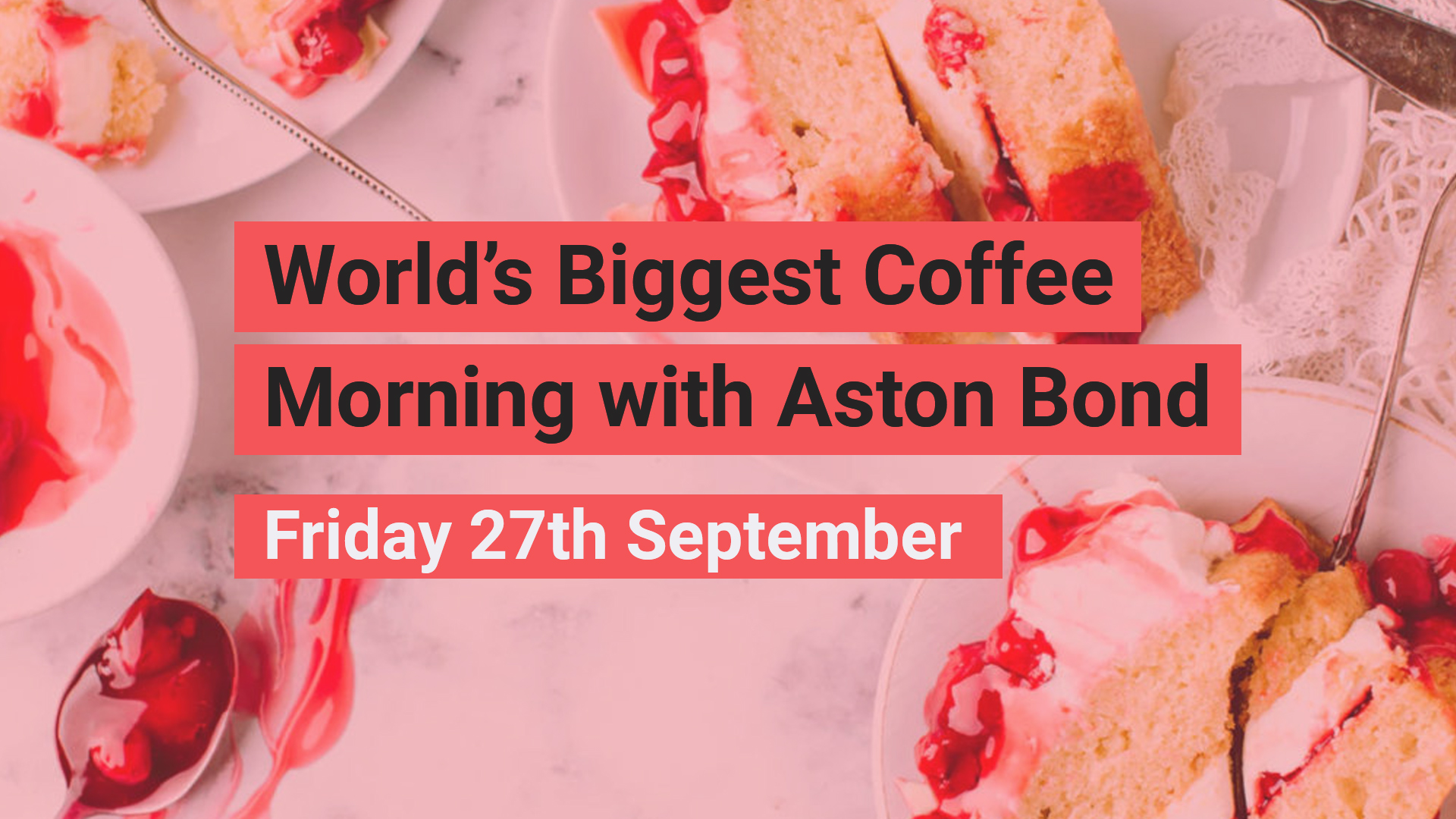 Aston Bond MacMillan Coffee Morning 2019
