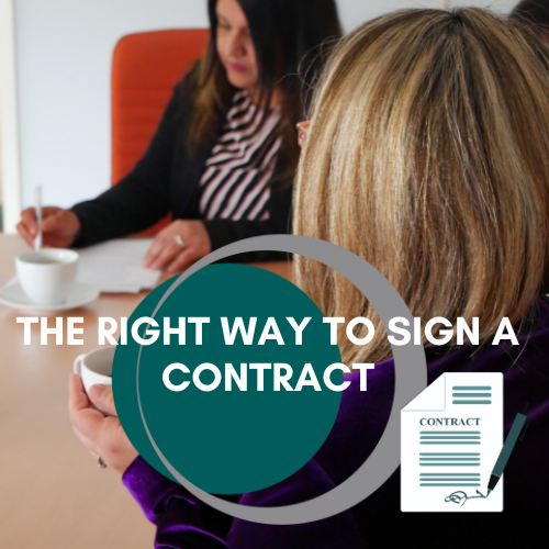 The right way to sign a contract | Aston Bond